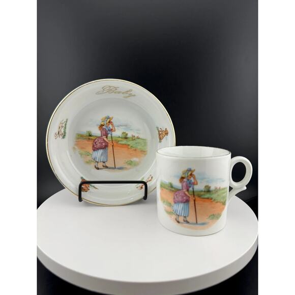 Unknown | Kitchen | Vintage Porcelain Nursery Rhyme Tea Sets Made In ...